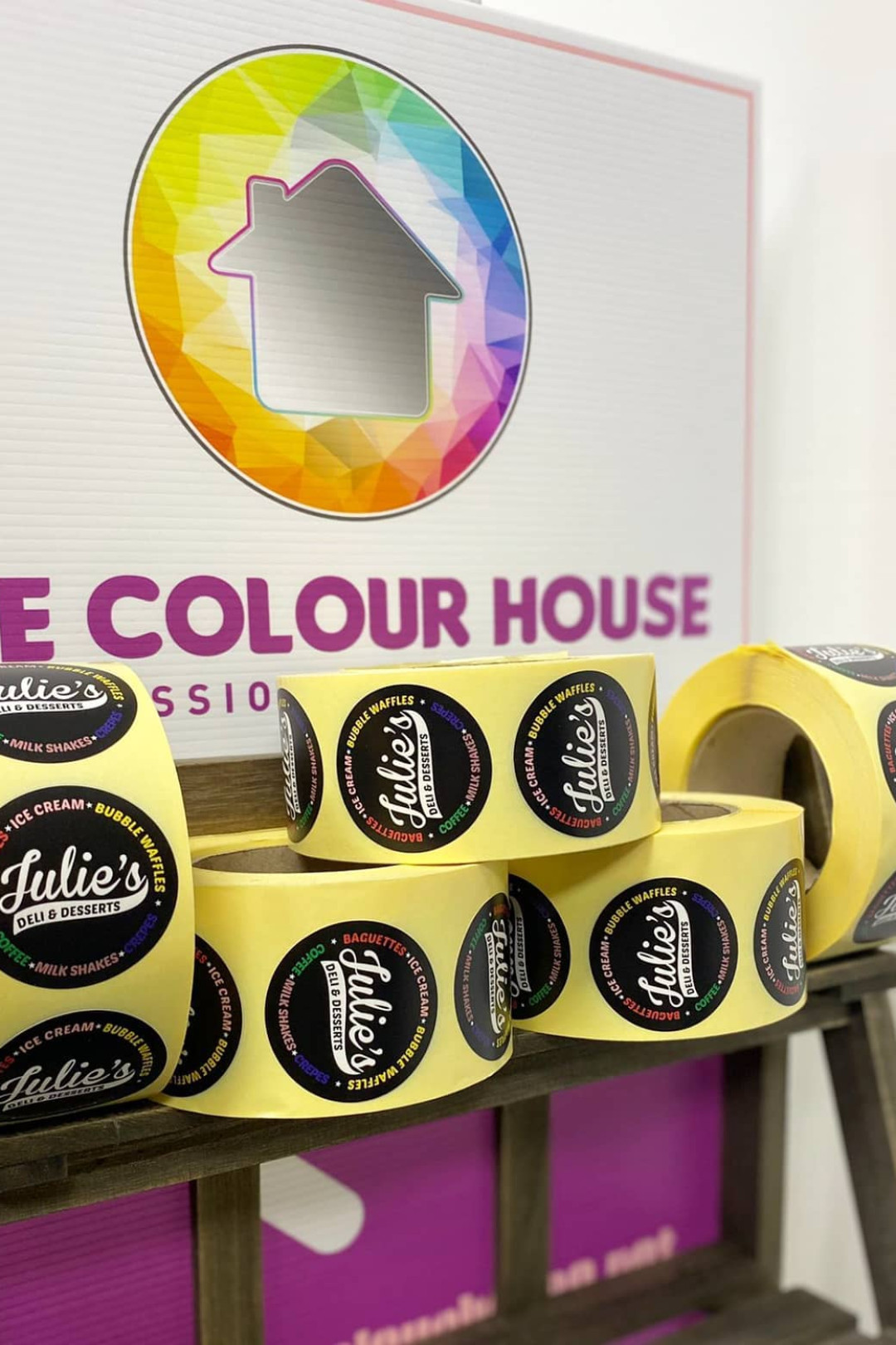 Stickers & Labels - Colour House Signs - Signage Experts in South Wales